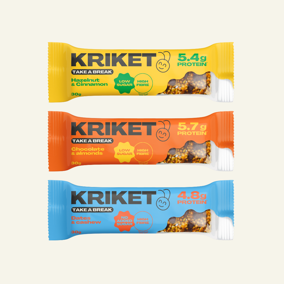Discovery Box | Cricket bars with hazelnuts, chocolate and dates | KRIKET